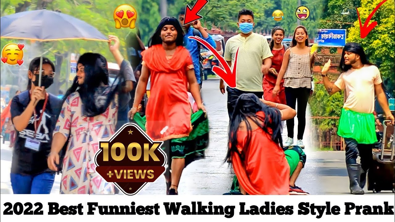 2022 Best Funniest Walking Ladies Style Prank 🥰 | Part 2 | Walking ...
