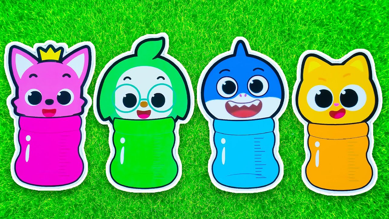 Some Lot's of BIG Candy Shop lollipops | Rainbow Milk Bottle Baby Shark ...