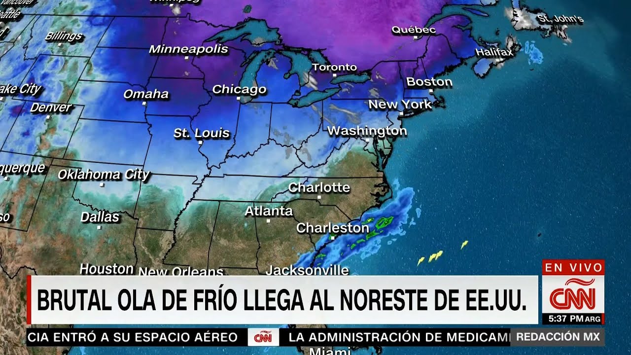 Mapa De Estados Unidos Los Frios Qué Dice El Servicio Sobre La