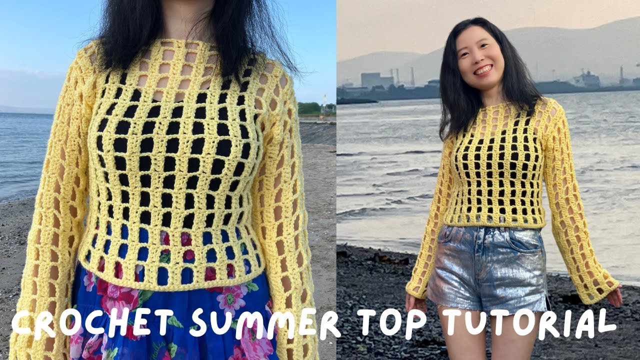 Summer Top Crochet Tutorial Beginner Friendly - YouTube