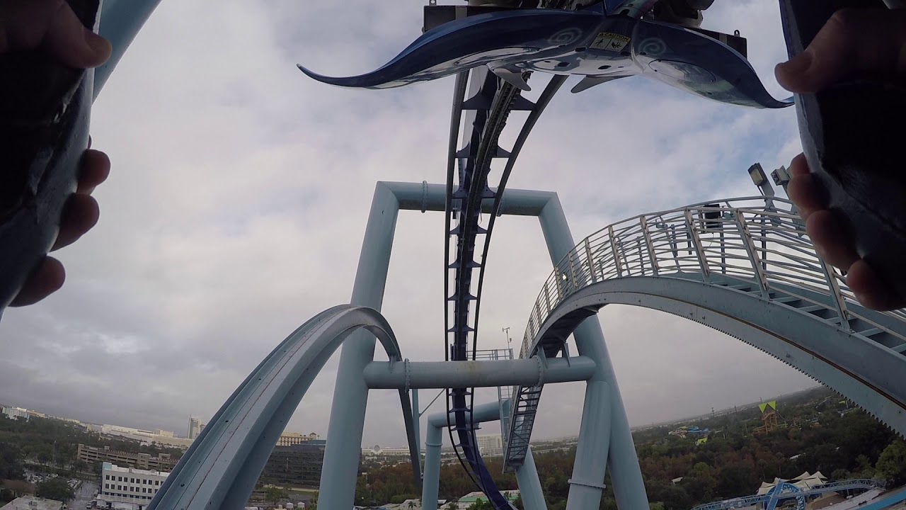 Manta Roller Coaster Front Seat SeaWorld December 2019 - YouTube