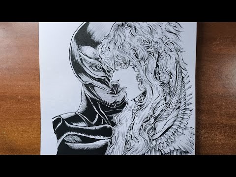 Cómo dibujar a Griffith/Femto Paso a Paso | Berserk 