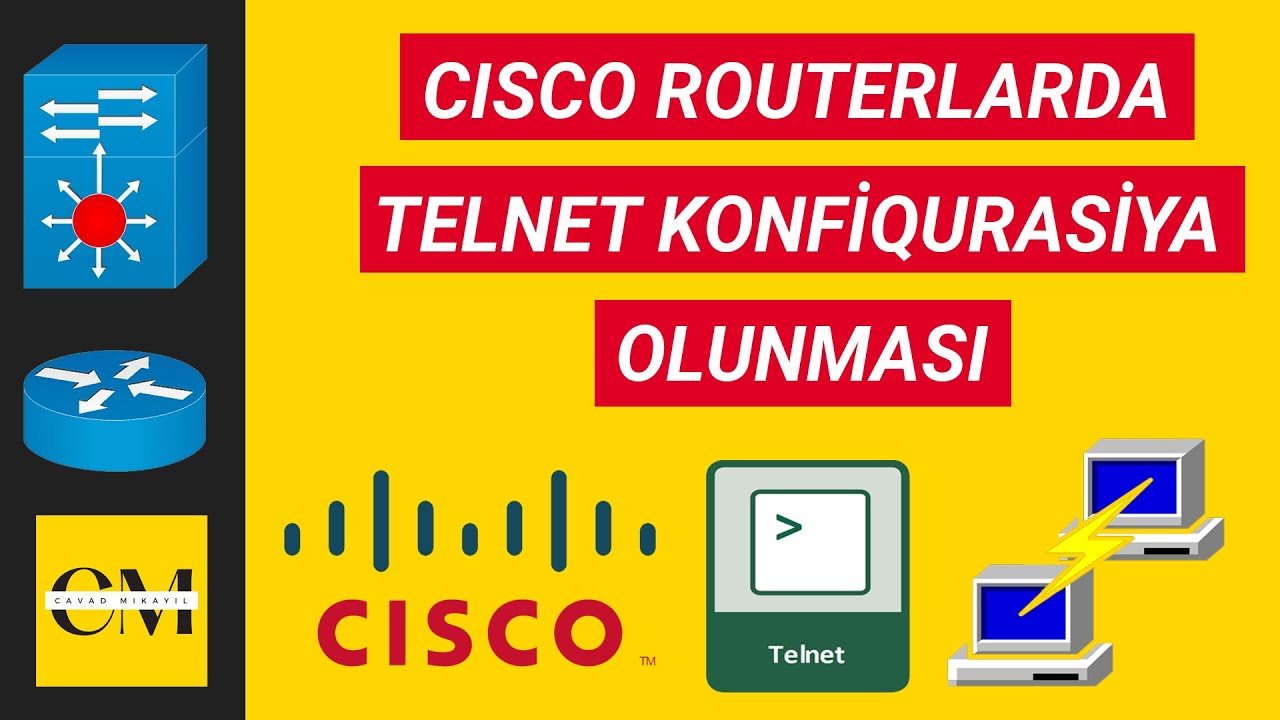 Cisco Routerlarda Telnet konfiqurasiyası, GNS3 Router Telnet - YouTube