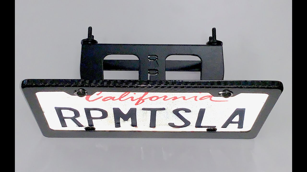 TESLA Model 3 Touchless Front License Plate Bracket from RPM TESLA ...