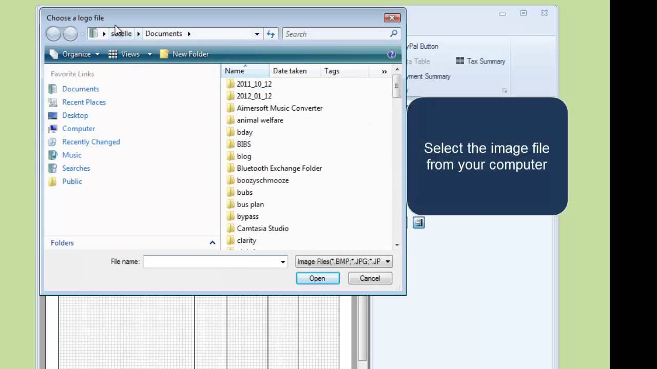 Adding logos to a template - YouTube