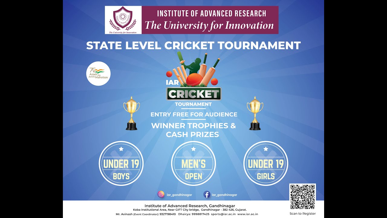 State Level Cricket Tournament T10 CUP | Organised by IAR Gandhinagar ...