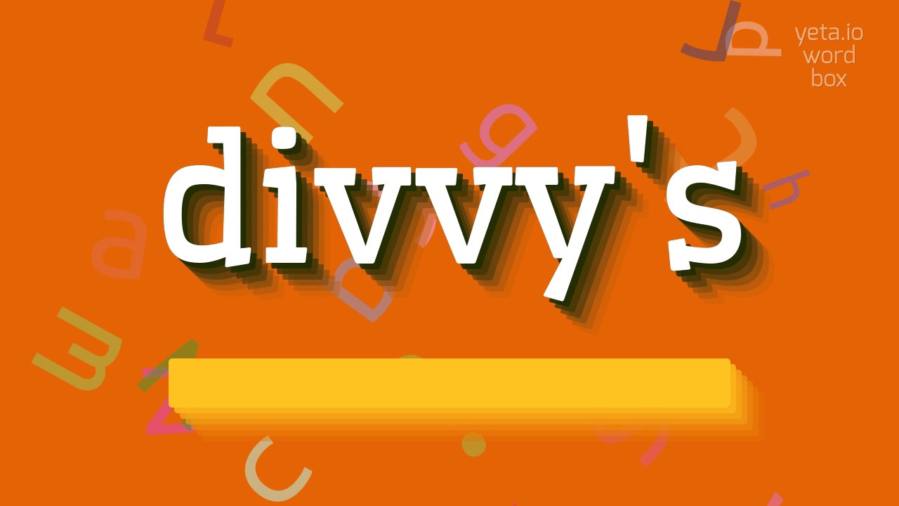 How to say "divvy's"! (High Quality Voices) - YouTube