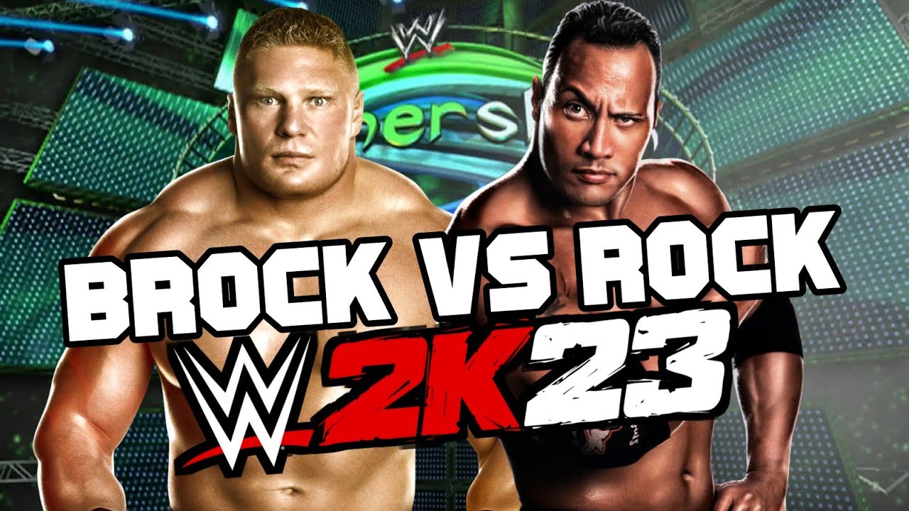 Brock Lesnar Vs The Rock - SummerSlam 2002 - Xbox Series X - YouTube