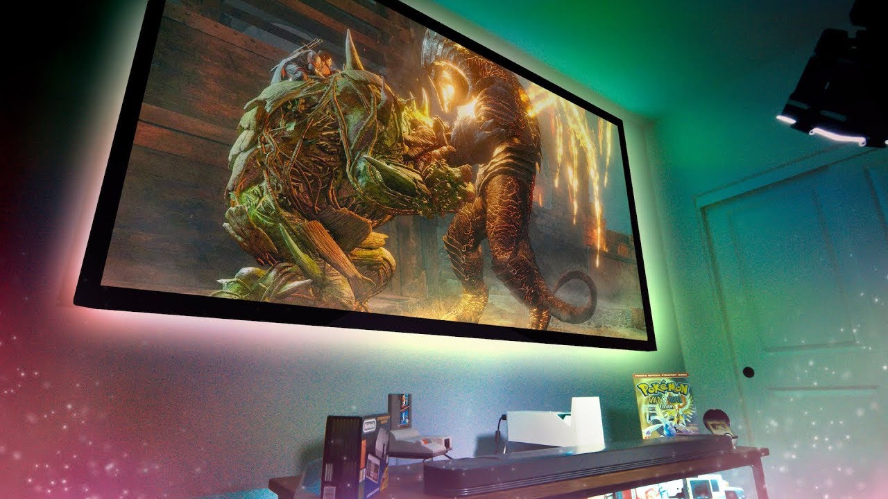 My 120" Mega Gaming Setup! - YouTube