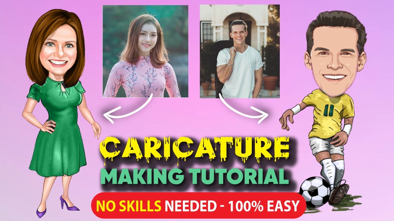 CARICATURE PHOTO EDITING TUTORIAL USING PICSART & TOONAPP IN MOBILE 🤩 ...