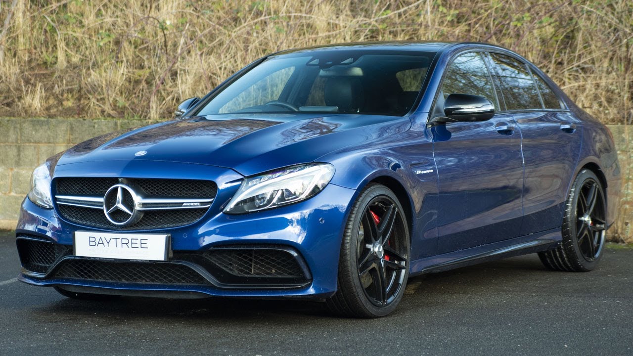 2016/16 Mercedes C63 AMG 'Brilliant Blue' Saloon - Walkaround - YouTube