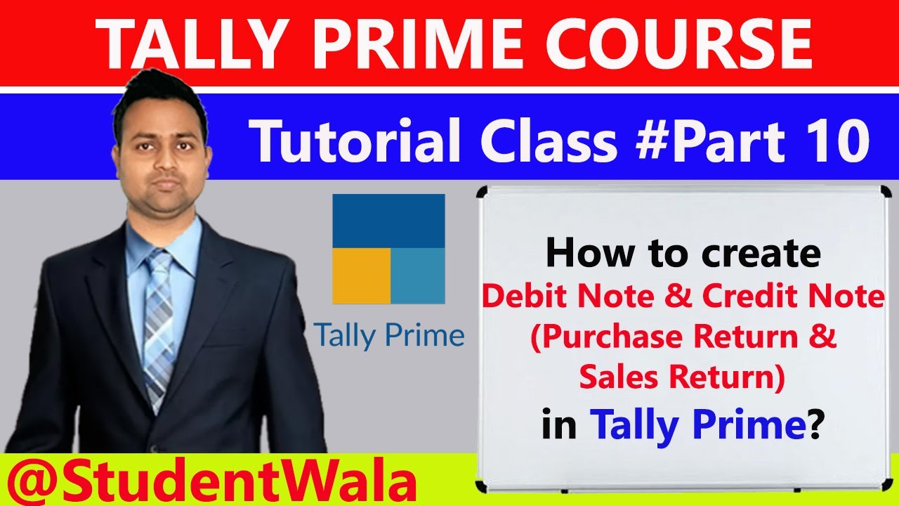 Voucher Debit/Credit Note (Purchase return & Sales Return) | Tally ...