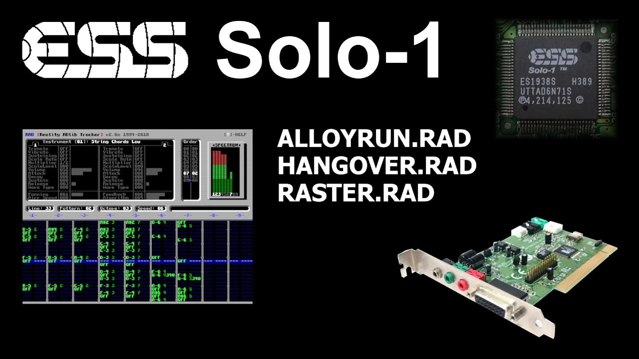 Reality Adlib Tracker (ESS Solo-1 PCI, Alloyrun, Hangover, Raster ...