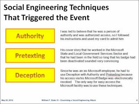 Applying the Understanding of Social Engineering Techniques - YouTube