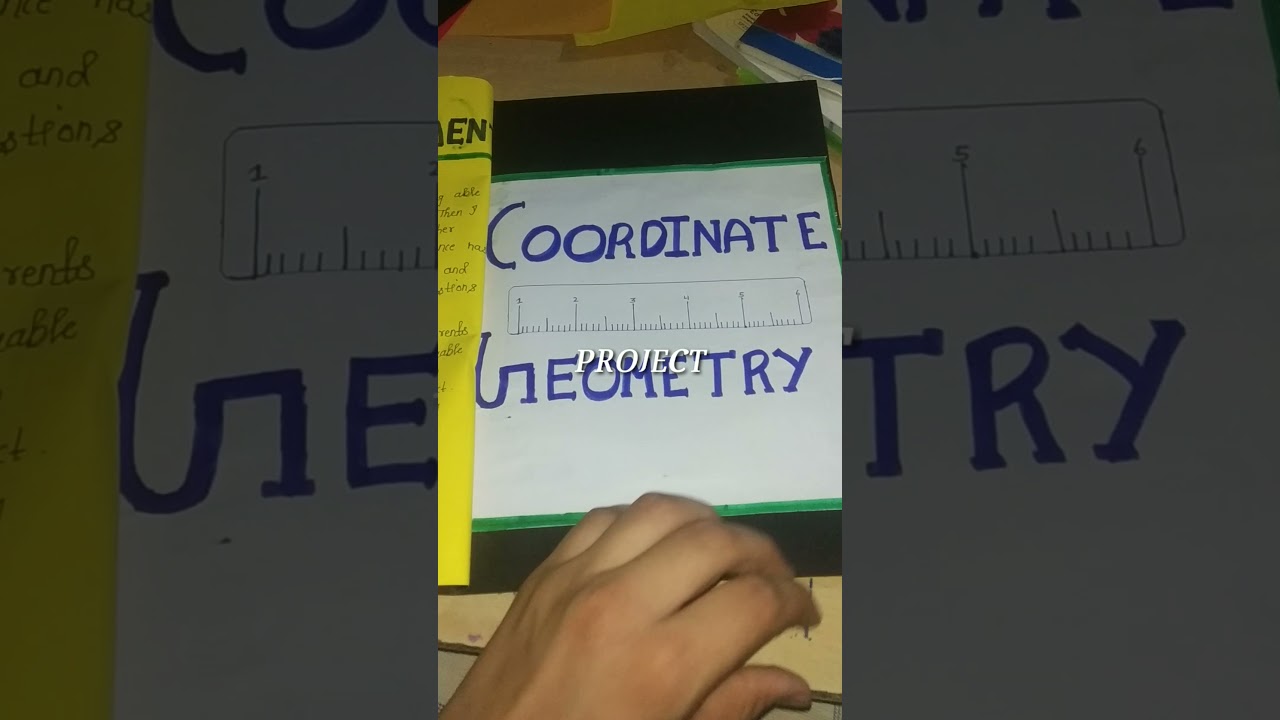 Math Coordinate geometry project FILE - YouTube