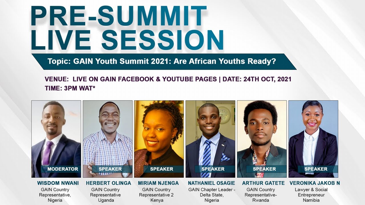 GAIN Youth Summit 2021: Pre-Summit Live Session - YouTube