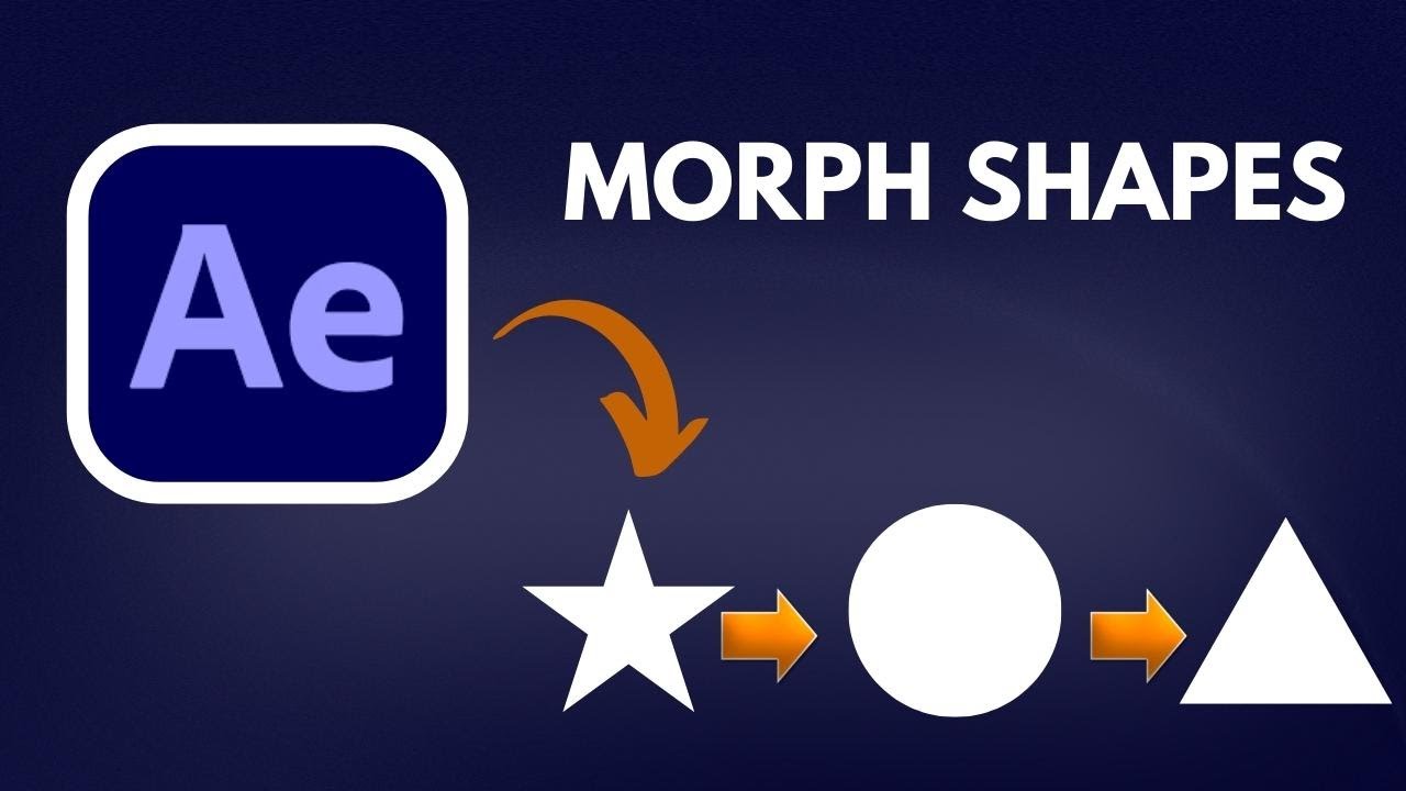 Morph Shapes in After Effects II AFTER EFFECT II #adobe - YouTube