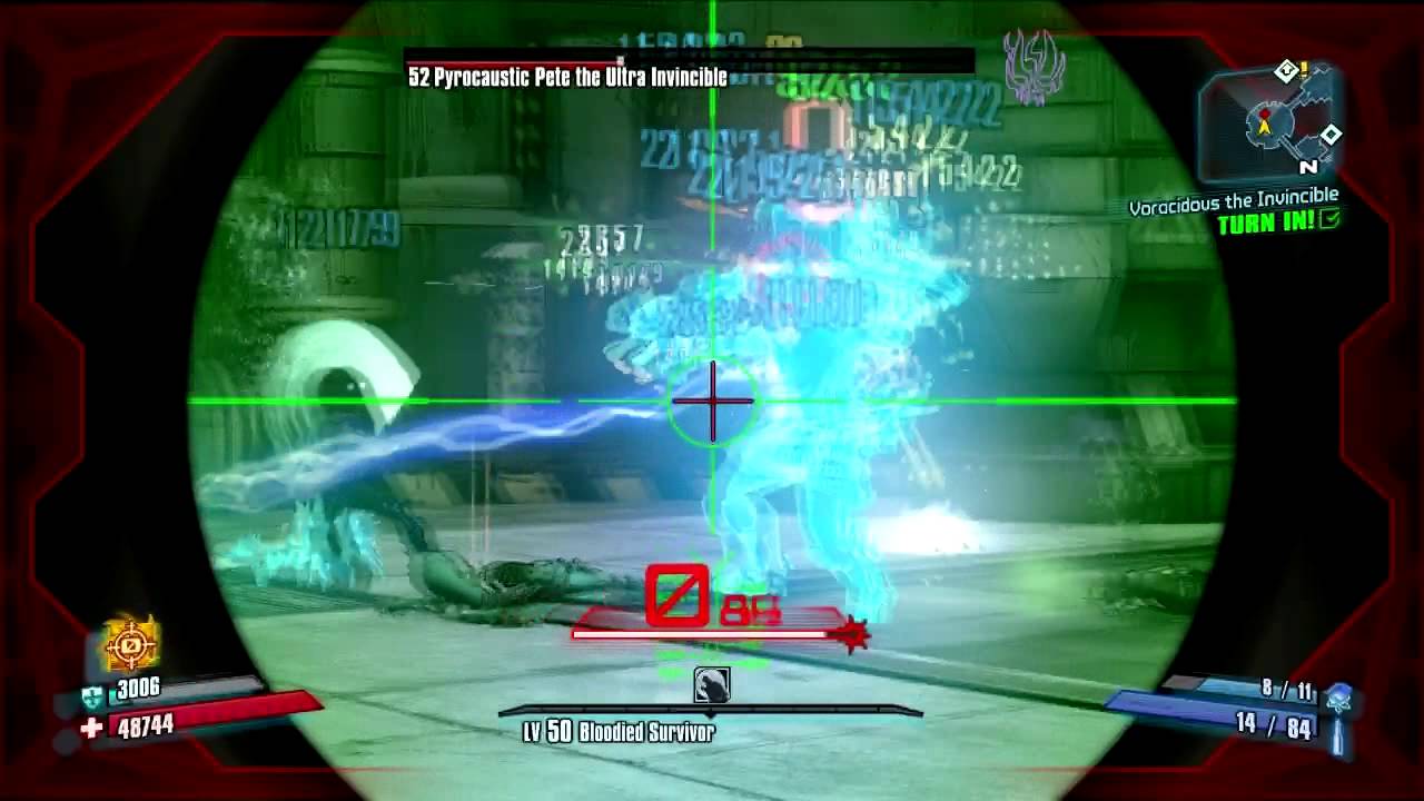Borderlands 2 - defeating Dexiduous, Pete, and hyperious the invincible ...