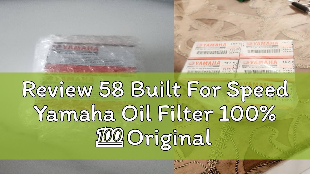 Review 58 Built For Speed Yamaha Oil Filter 100% 💯Original LC135 Spark ...