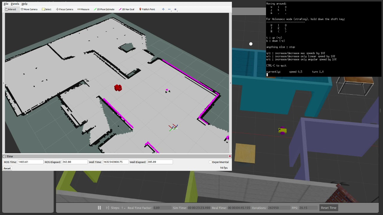 ROBOTICS - 2D-SLAM (ROS, C++ and Gazebo) - YouTube