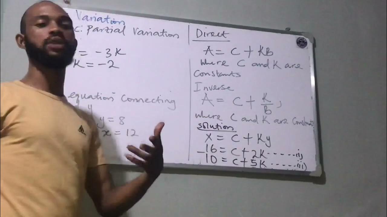 How to solve partial variation - YouTube