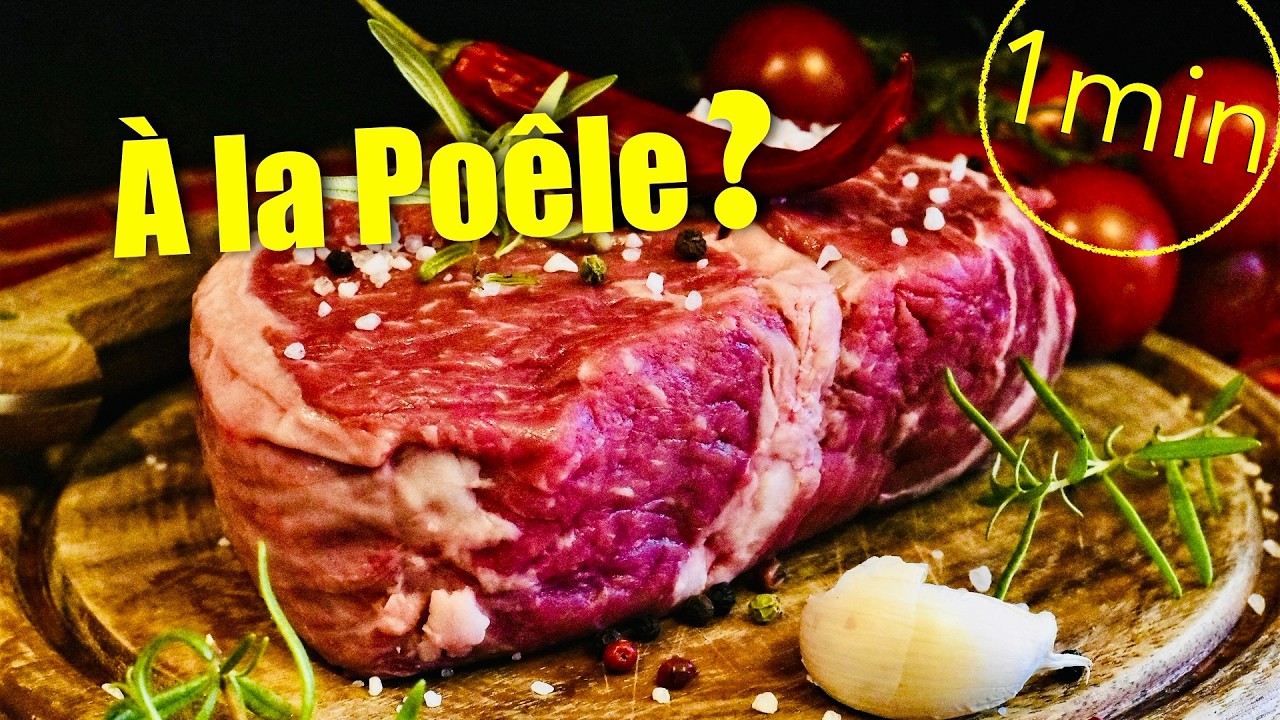 Comment cuire une entrecôte de boeuf à la poêle ? - YouTube