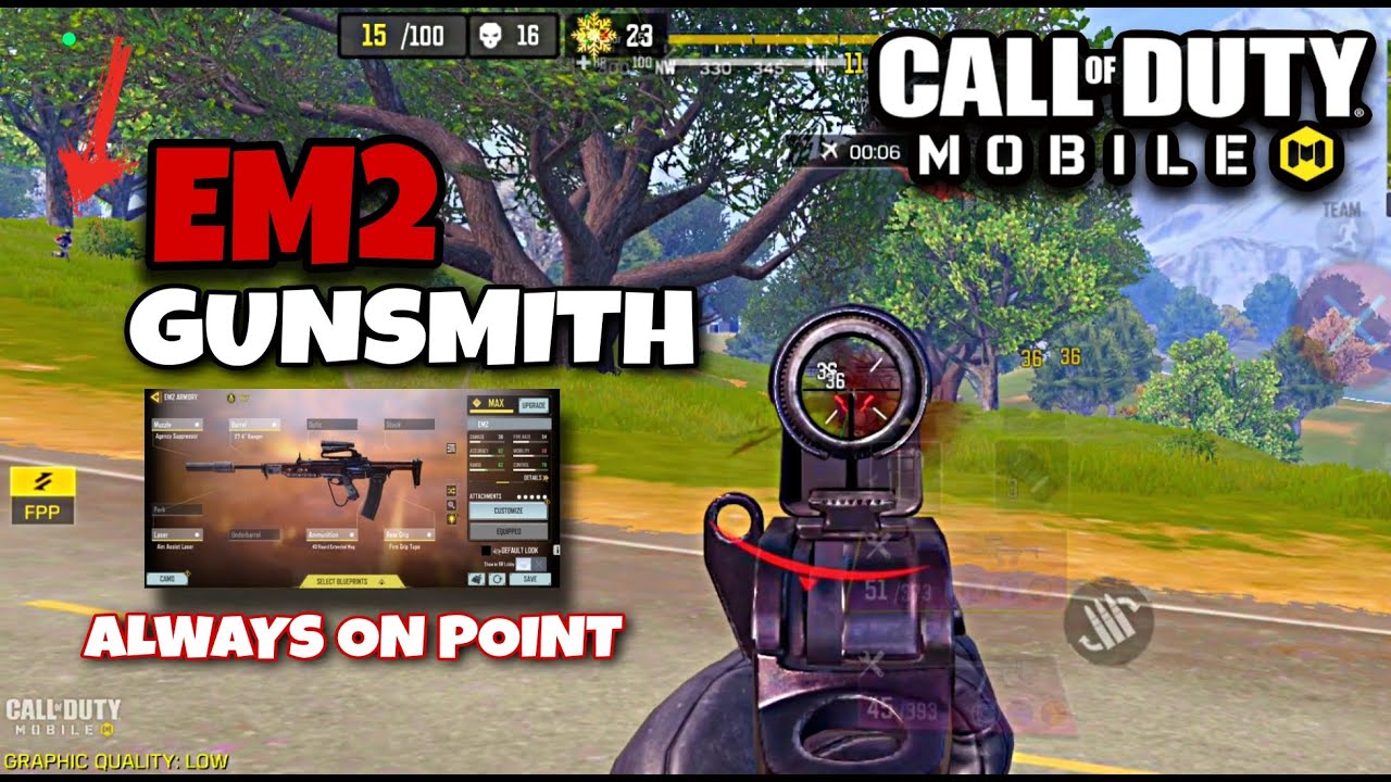 BEST EM2 GUNSMITH IS OP IN BR | 24 KILL | Solo vs Squad codm Gameplay ...