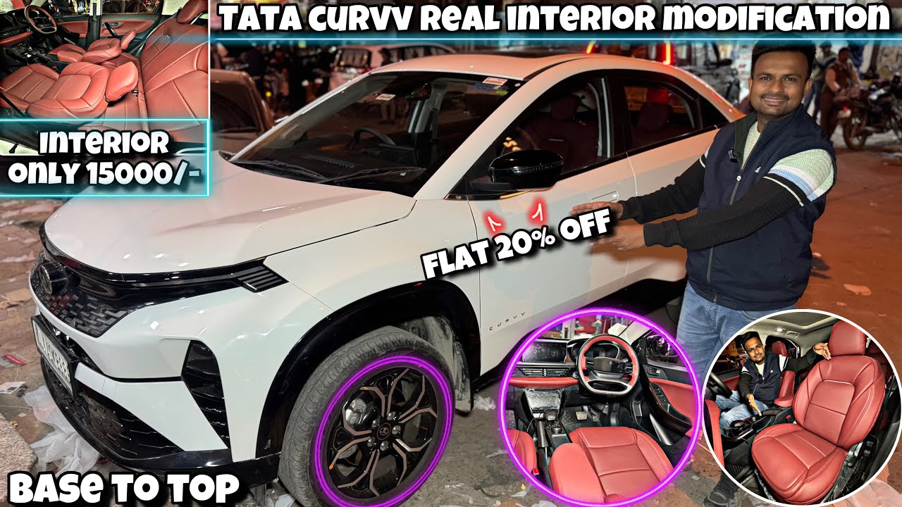 Tata curvv modification || curvv accessories‼️ || deatil video👍 || Tata ...