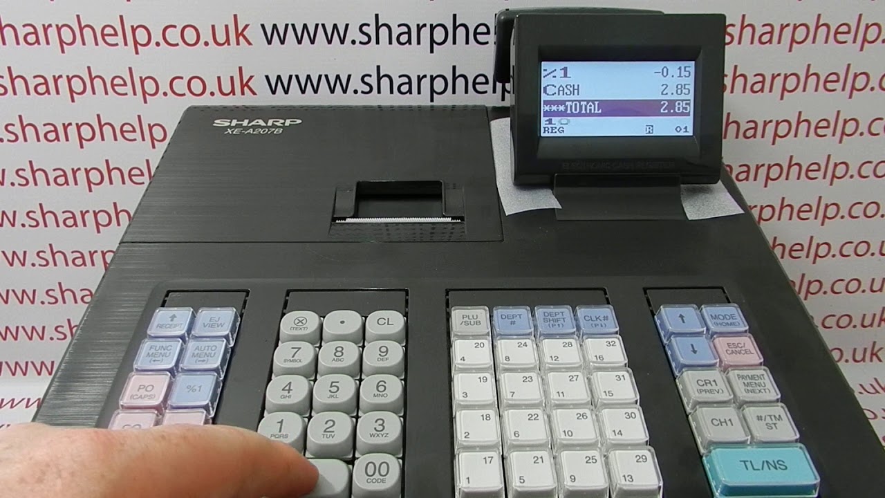 How To Discount A Sale On The Sharp XEA207 XE-A207B / XE-A207W Cash ...