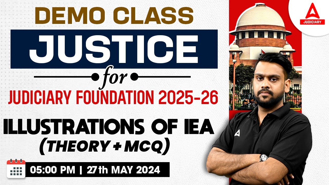 Illustrations of IEA 1872 | Judiciary Foundation 2025-26 | DEMO CLASS | By Nishank Sir - YouTube