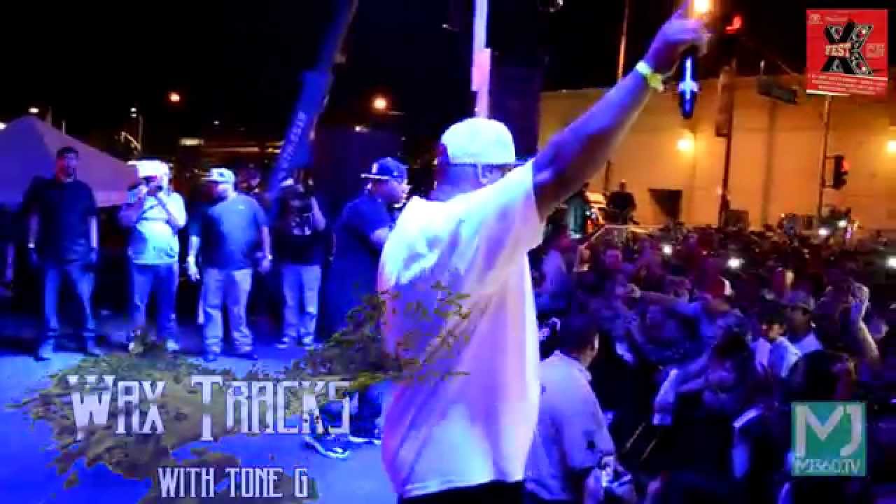 WAX TRACKS WITH TONE G PRESENTS E 40 AT X FEST MODESTO MJ360TV - YouTube