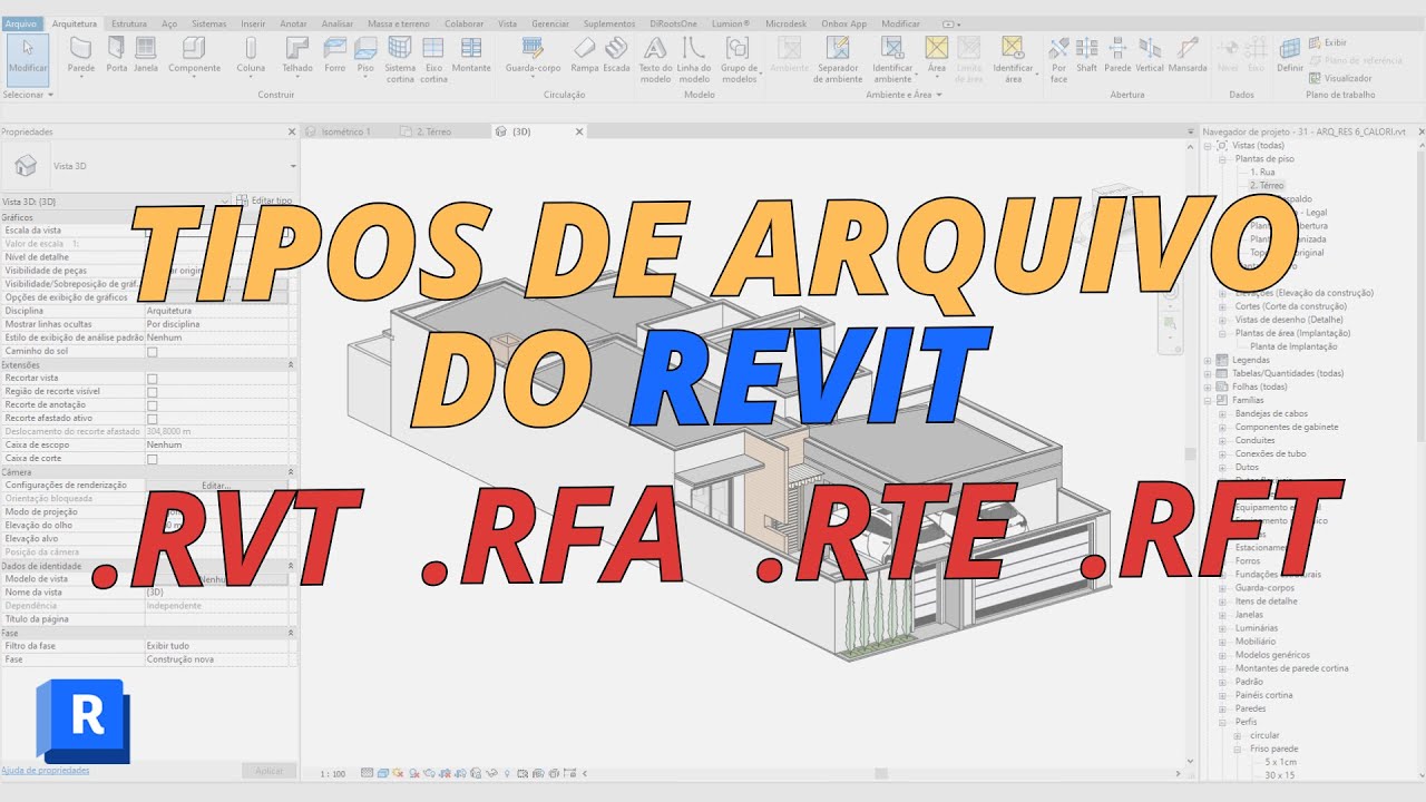 Tipos de arquivo do Revit - Não erre mais - YouTube