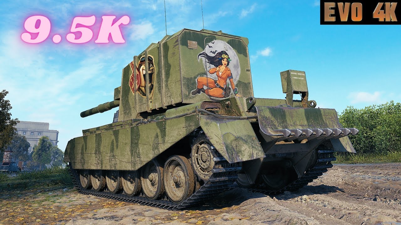 FV4005 Stage II 9.5K Damage 6 Frags World of Tanks , WoT Replays tank ...