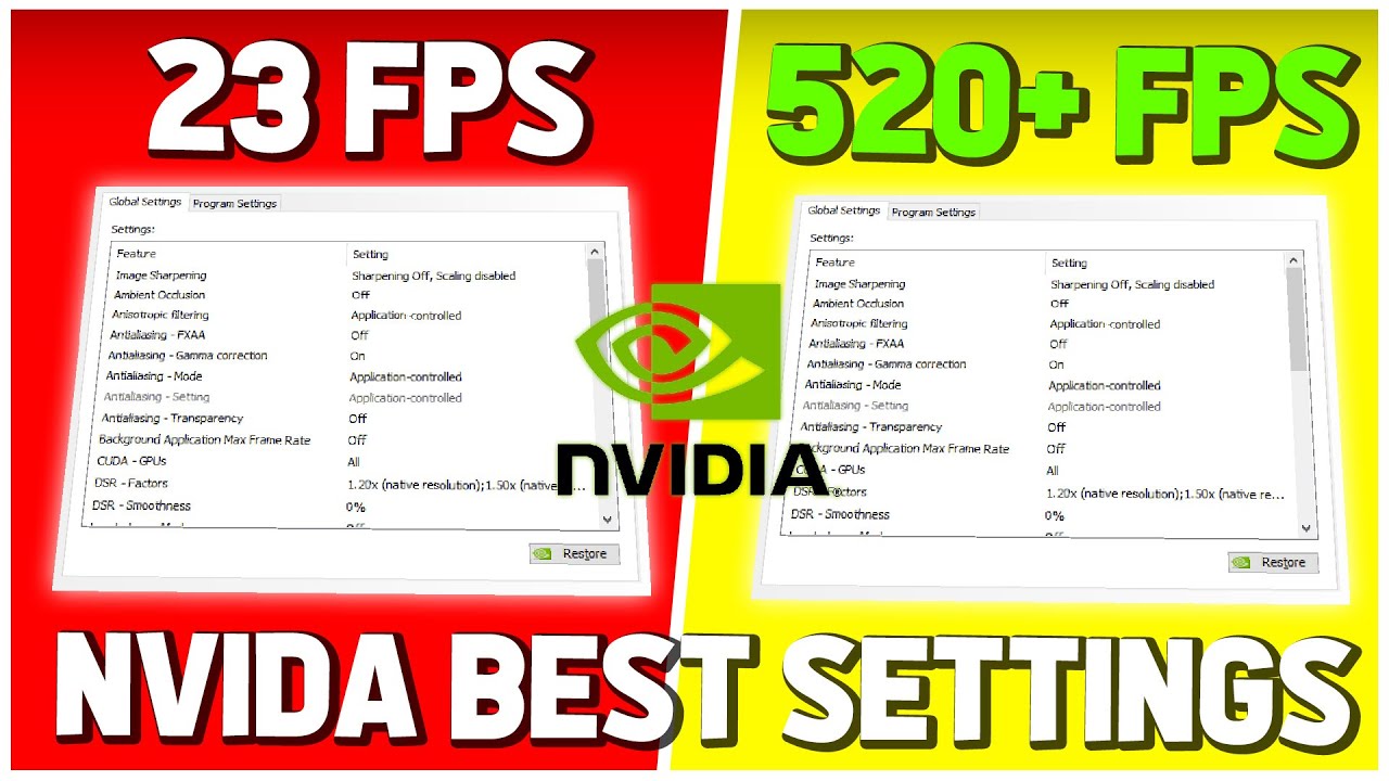 🔥NVIDIA CONTROL PANEL - Best Settings For GAMING - 2023 Latest Guide ...
