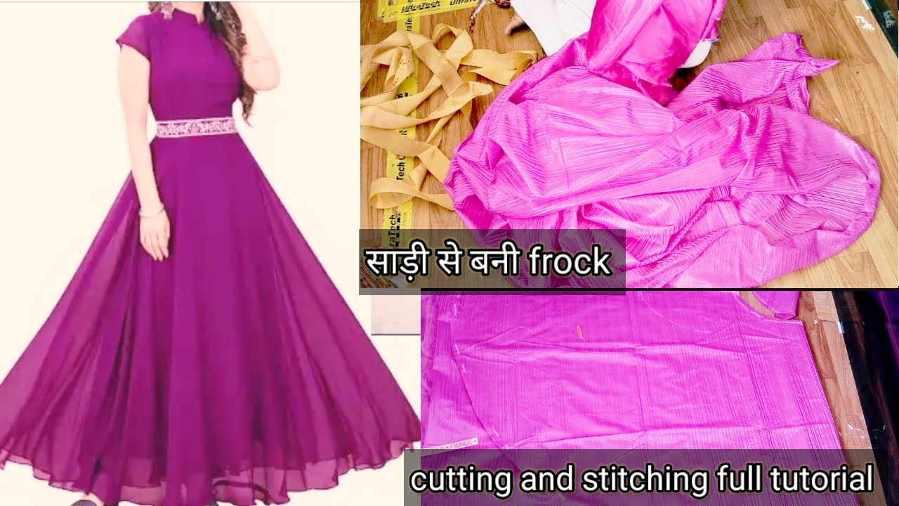 very easy umbrella fork 👗 cutting and stitching full tutorial - YouTube