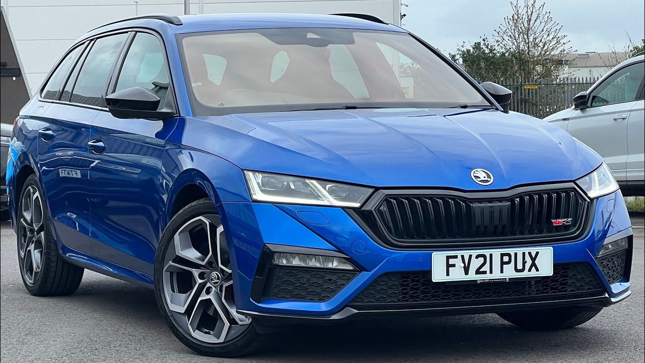 FV21PUX Skoda Octavia 2.0TSI vRS DSG Race Blue Metallic - YouTube