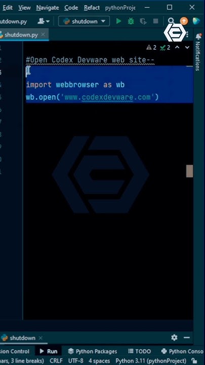 Open Codex Website With Python Shorts Python Programming Tips Tricks Youtube