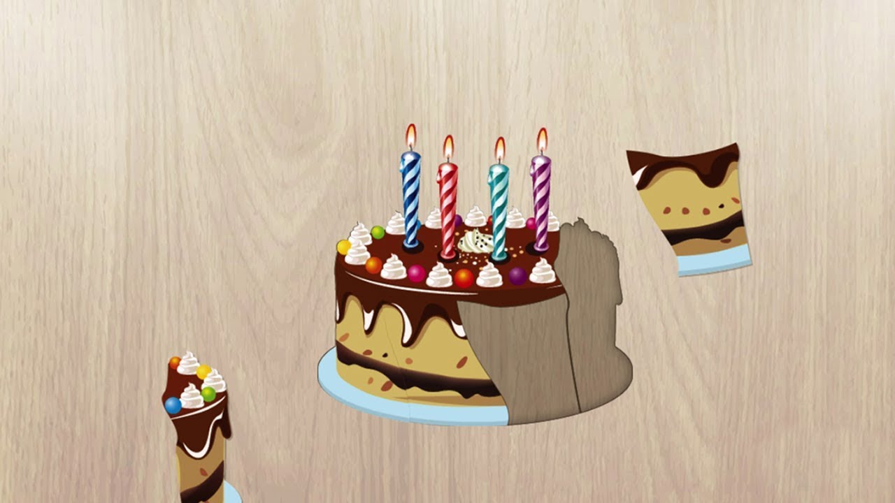 Food Puzzle for Kids - Bubblegum, Birthday Cake and More - Learning ...