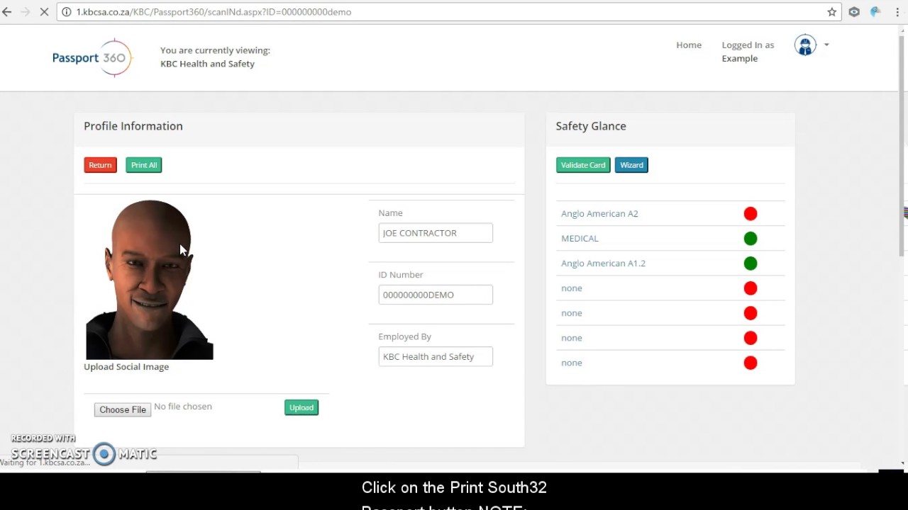 Passport 360 - How to print South 32 Passports - YouTube