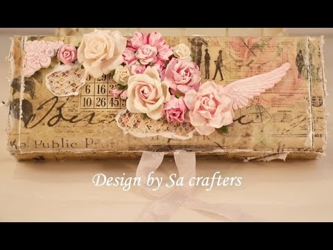 Roman novel altered box tutorial part 1 - YouTube