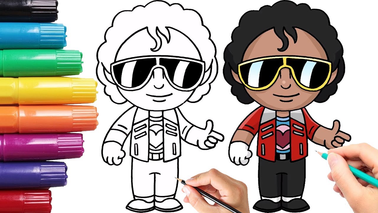 How to Draw Michael Jackson | Step-by-Step Tutorial - YouTube