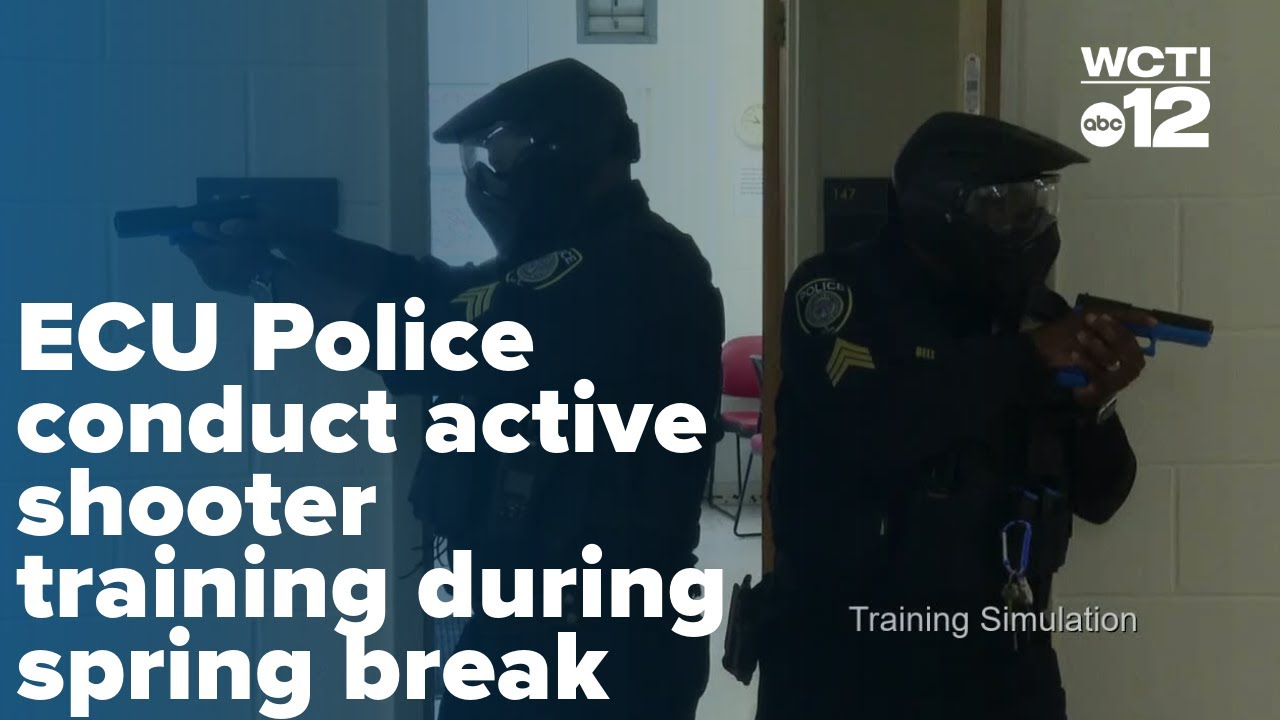 ECU Police conduct active shooter training during spring break - YouTube