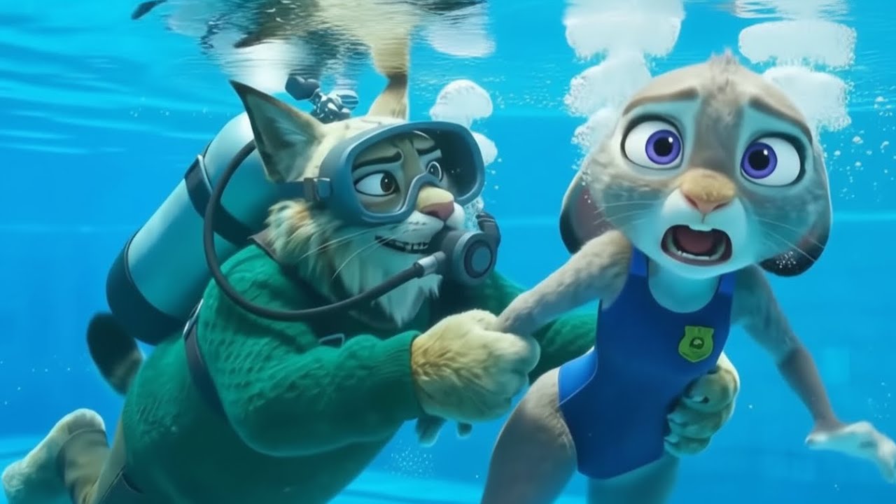 Swimming Championship Turns Dangerous | Nick Saves Judy from Pawbert ...