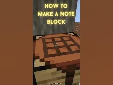 How to Make a Note Block #howto #minecraft - YouTube