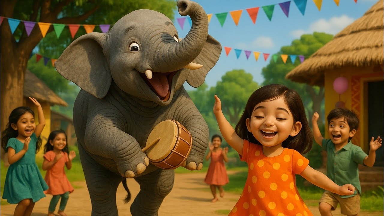 हाथी राजा आया 🐘| Haathi Raja Aaya | Hindi Kids Rhyme | Elephant Song ...