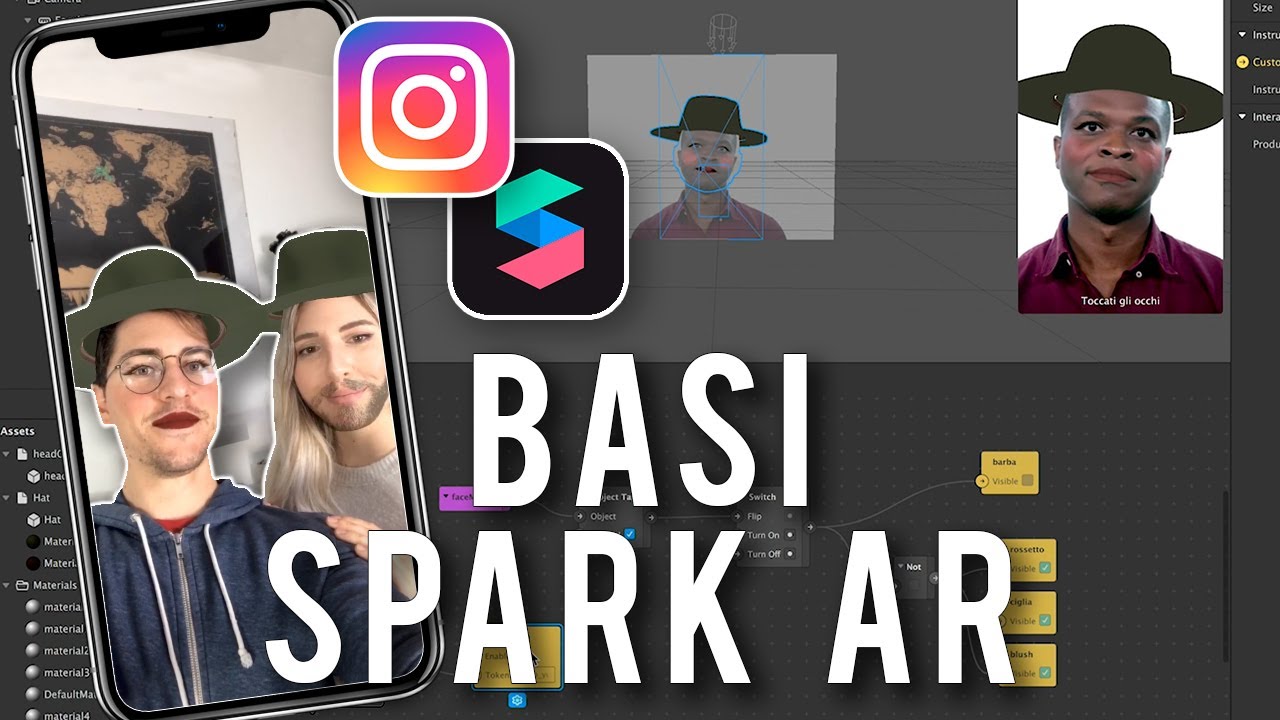 CREA il tuo FILTRO IG in meno di 10 MINUTI! - Basi di Spark AR - YouTube