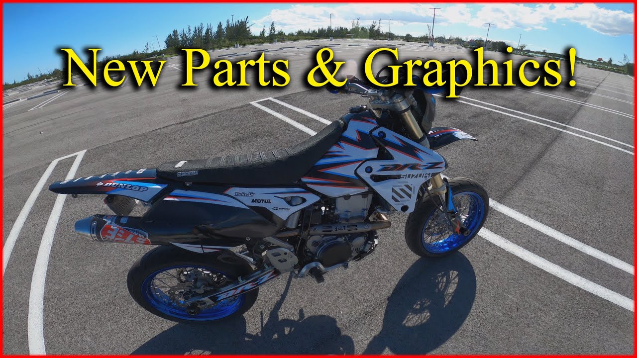 SUPERMOTO | DRZ400SM New Parts & Graphics Kit! - YouTube