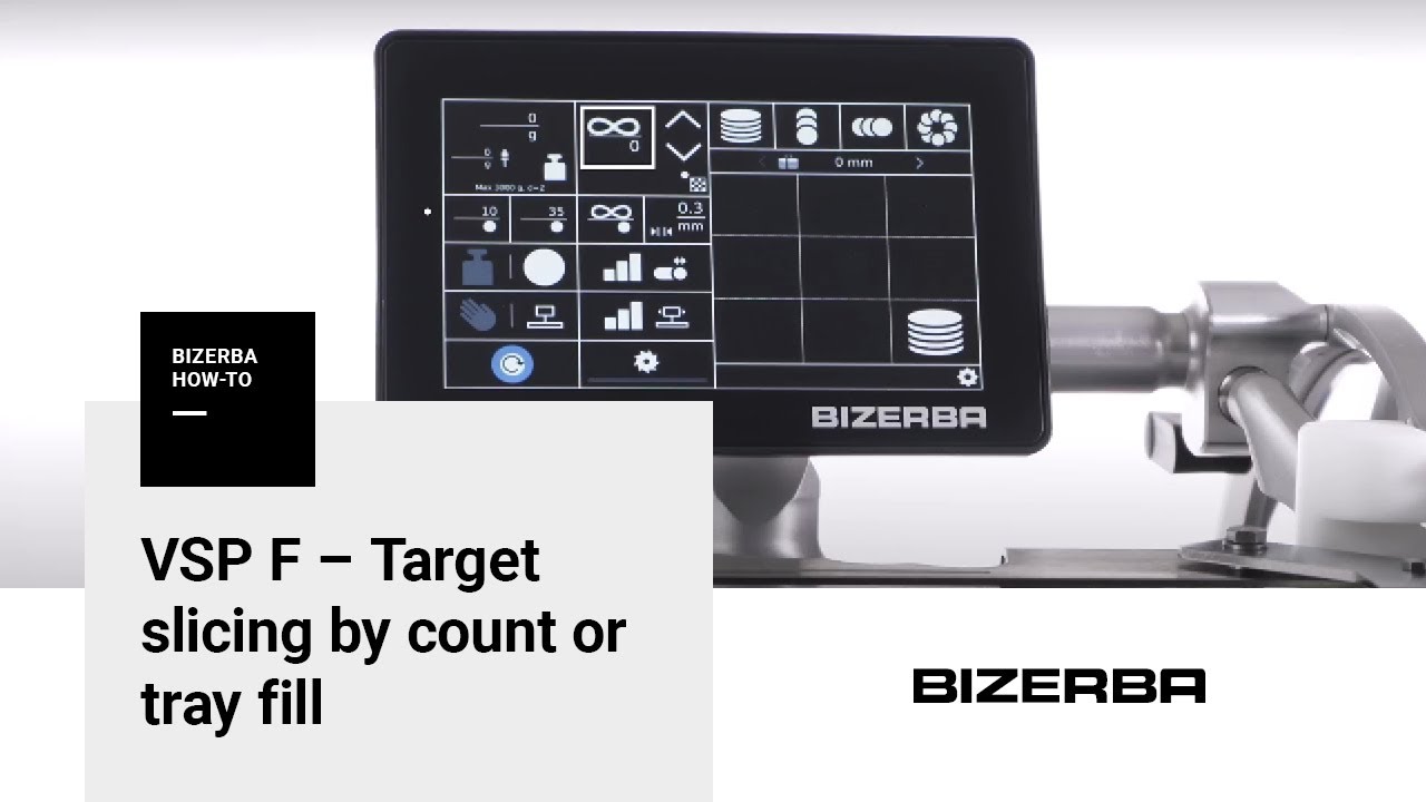 Bizerba How-To – Slicing by target count on the VSP F - YouTube