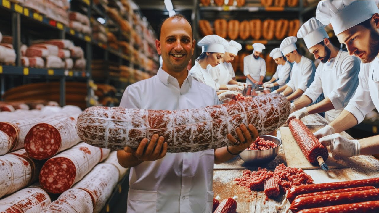 Salami PERFECTO Descubra cómo se elabora el salami extraordinario - YouTube