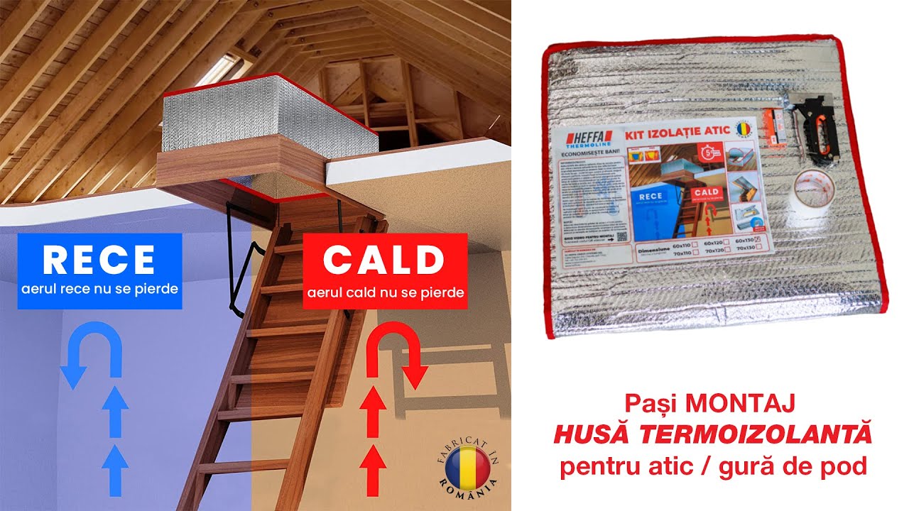 Pași montare Husă Termoizolantă pentru Atic / Pod by Heffa Termoline ...